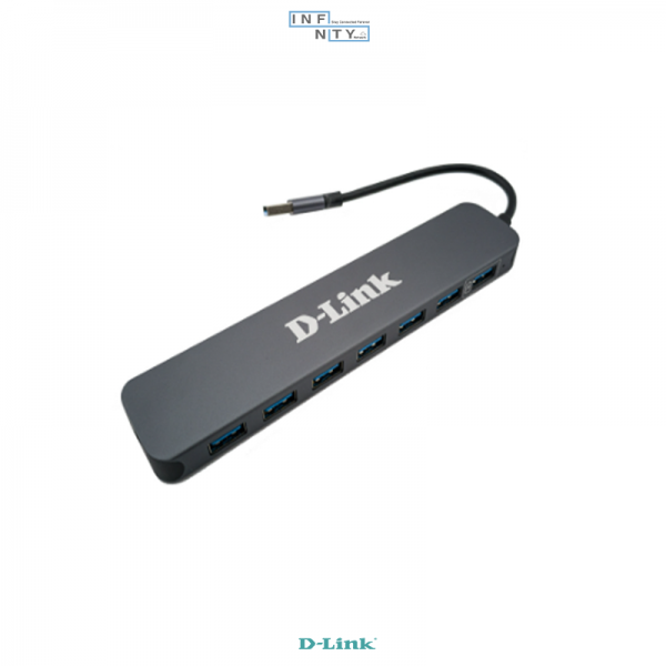 هاب D-LINK هفت پورت USB 3.0 دی لینک مدل DUB-1370 - اینفینیتی نتورک