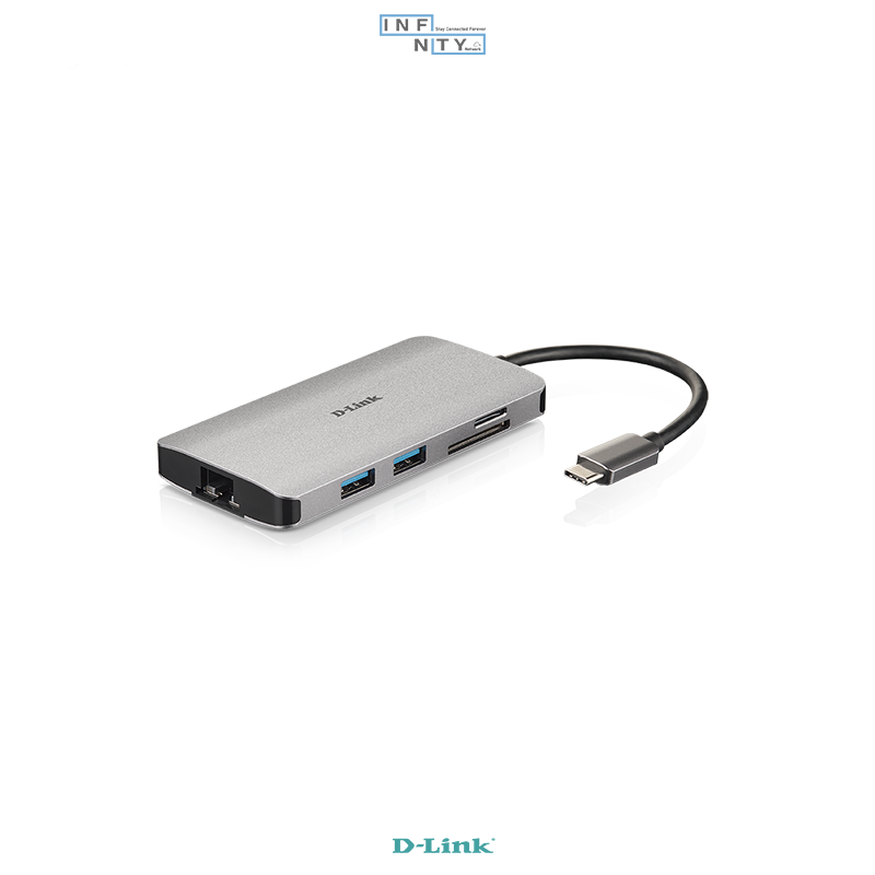 هاب 8 پورت USB-C دی-لینک D-Link مدل DUB-M810 - اینفینیتی نتورک