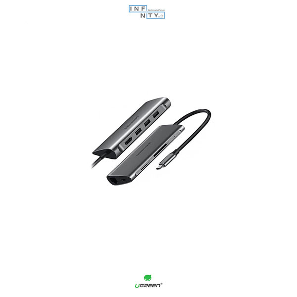 هاب 3 پورت Type C به 3 0 Usb یوگرین Ugreen مدل Cm121 اینفینیتی نتورک